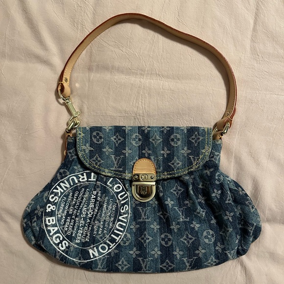 Louis Vuitton | Bags | Authentic Vintage Louis Vuitton Monogram Denim ...